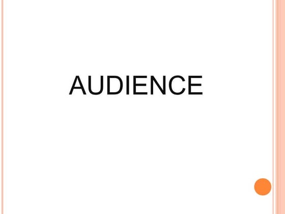 Media StudiesTheory: Audience | PPT