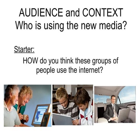 Who is using New Media (SHEP) | PPT