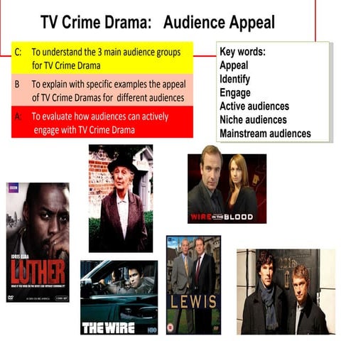 AQA GCSE Media Studies - TV Crime Drama Preliminary Brief Guidance ...