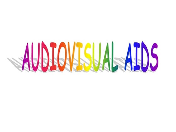 Audio-visual aids - classification, selection, use and production ...