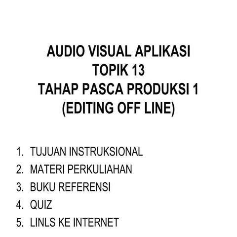 Materi 1-Video editing 1 dengan editing corel studio | PDF