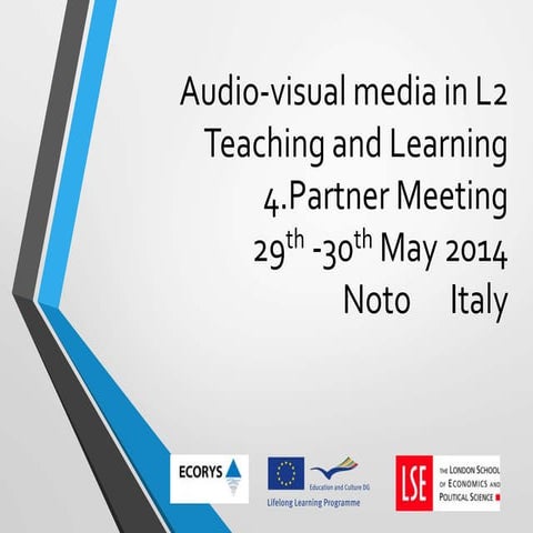 Audio visual media in l2 teaching phisics lesson in english | PPTX