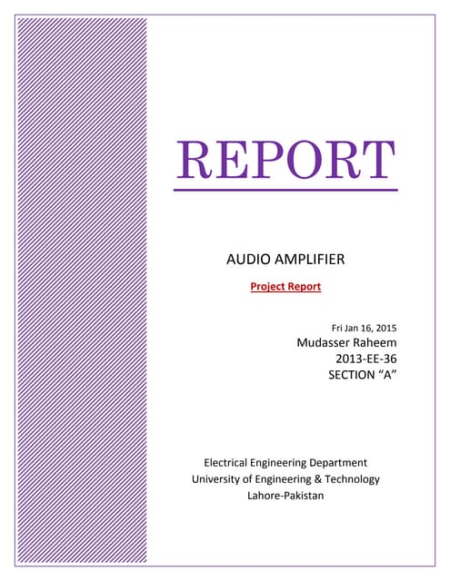 Sound Amplifier | PPT