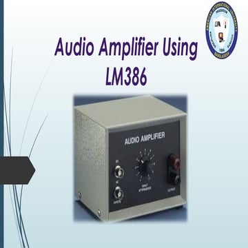 Audio Amplifier Using LM38(semester project).pptx