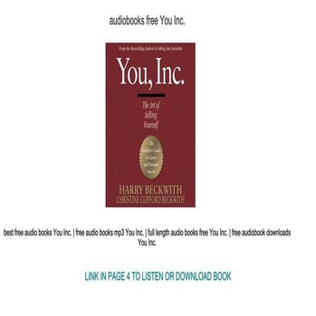 audiobooks free You Inc. | PDF