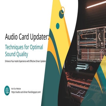 Audio Card Updater Essential Techniques for Optimal Sound Quality.pptx