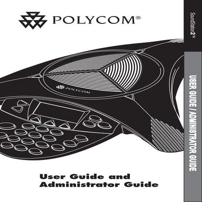 Audio conferencing polycom_soundstation2_user_manual | PDF