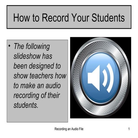 Audio File | PPT