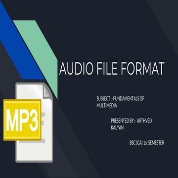 Audio file format | PPTX