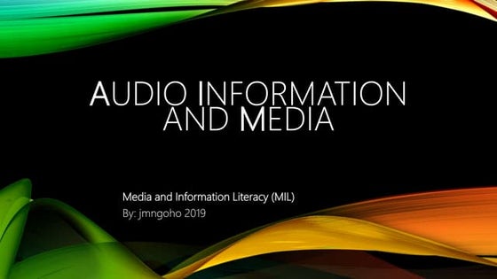 Audio media | PPTX