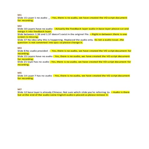 Audio Issues 2.0.docx