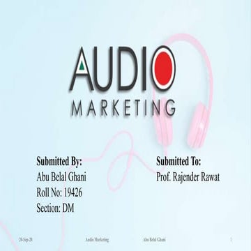 Audio Marketing | PPTX