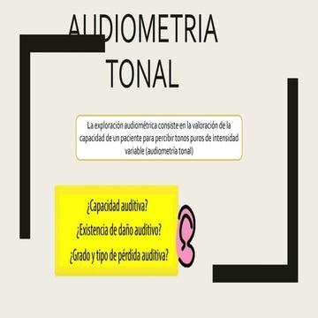 Audiometria tonal | PPTX