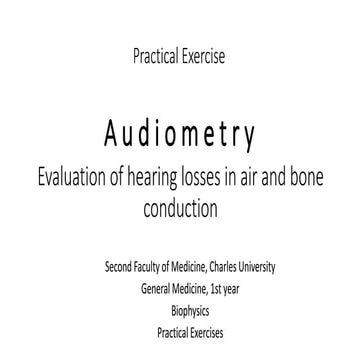 Audiometry | PDF