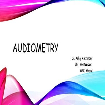 Speech audiometry & masking | PPTX