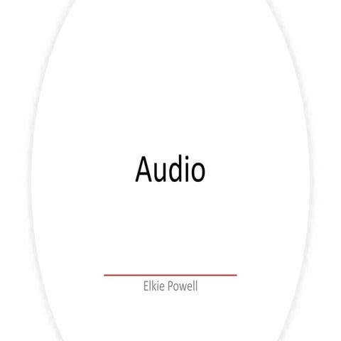 Audio pro forma | PPTX