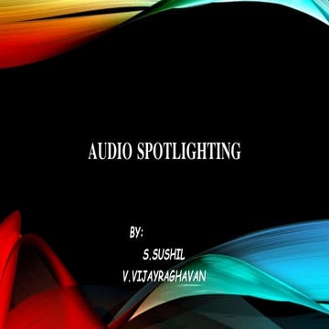 Audio spotlighting | PPTX