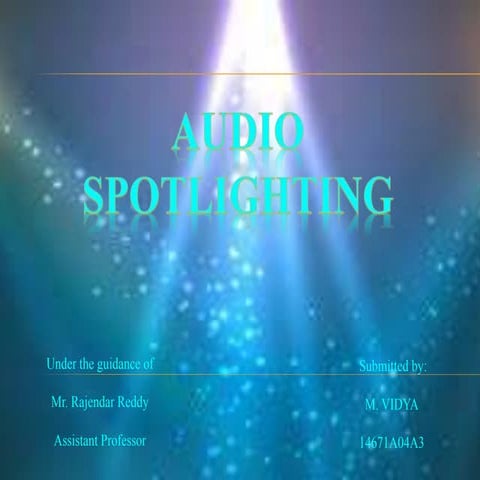 Audio spotlighting | PPTX