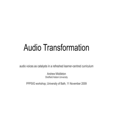 AUDIO MEDIA | PPTX