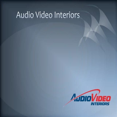 Audio Video Interiors Awards & Projects | PPTX