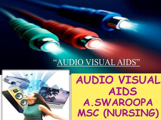 Audio-visual aids - classification, selection, use and production ...