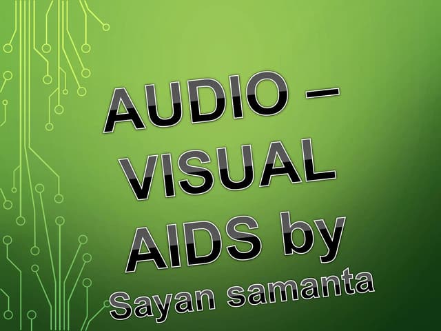 Audio visual | PPT