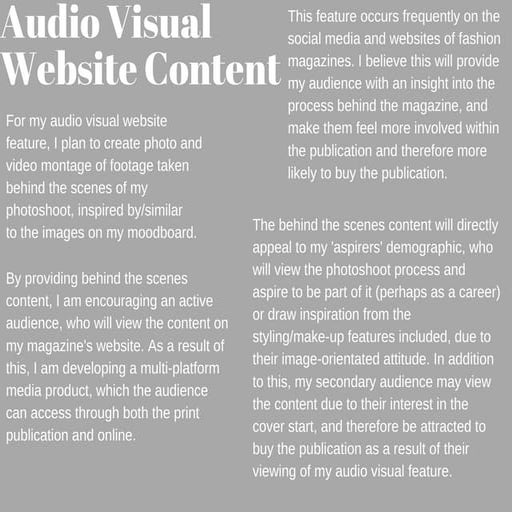 Audio visual website content (ideas) | PDF