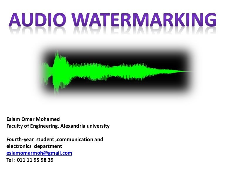Audio watermarking