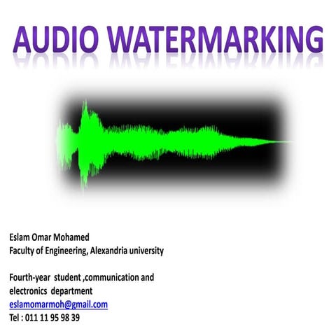 Audio watermarking | PPT