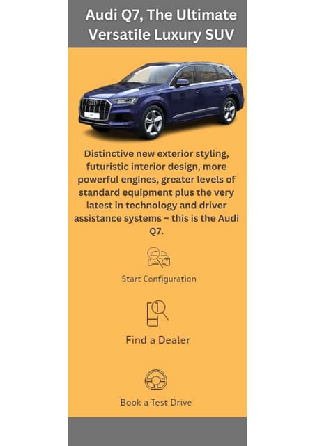 Audi Q8 Detailed Analysis, the detailed analysis on this | PDF