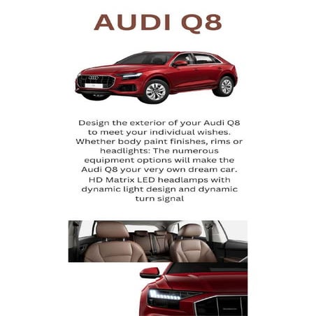 Audi Q8 Detailed Analysis, the detailed analysis on this | PDF