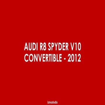 Audi R8 Spyder V10 Convertible 2012 Photo Gallery | PPT