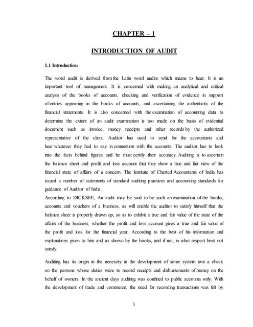 Auditing (Introduction to Auditing) | PPTX