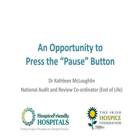 Audit Review. An Opportunity to Press the Pause Button (Presentation ...