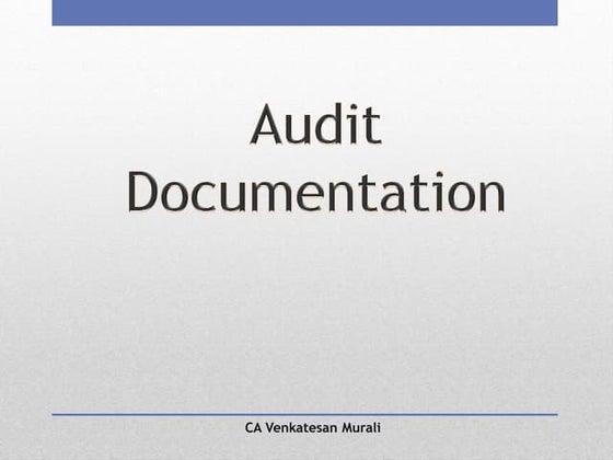 6. audit techniques | PPT