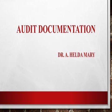 AUDIT DOCUMENTATION- PPT.pptx