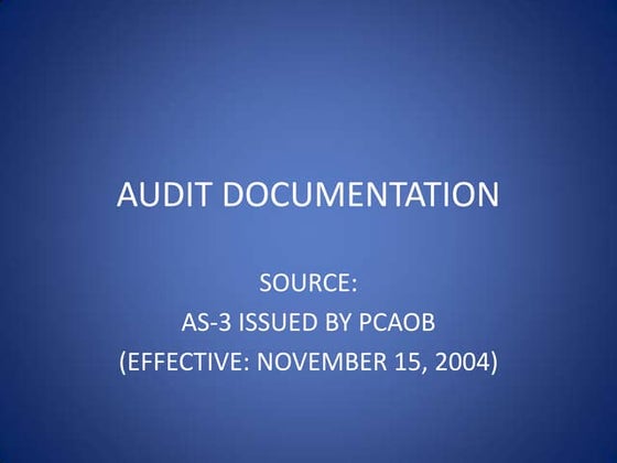 Basic Internal Auditing Presentation | PDF | Educational Assessment ...