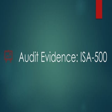 Audit Evidence.pptx audit and assurance slide | PPTX