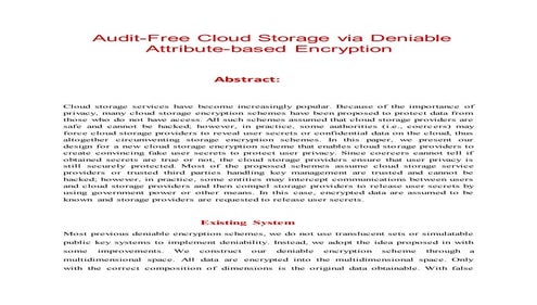 Attribute Based Data Sharing Scheme Revisited In Cloud Computing Bulk Ieee Projects
