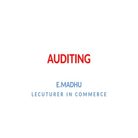 AUDITING-PPT.pptx introduction to auditing | PPTX