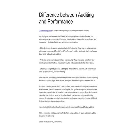 Auditing and performance_002 | PPT