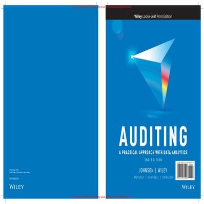 Auditing A Practical Approach with Data Analytics, 2e Raymond Johnson, Laura Wiley.pdf