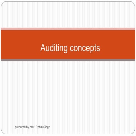 Auditing concepts | PPTX