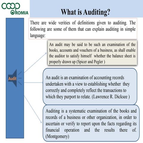 auditing definition give by several people | PPT