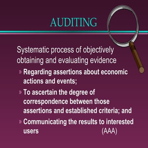 Auditingpresentation | PPT