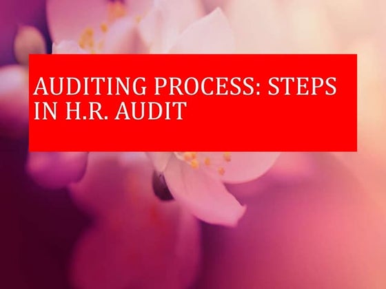 Hr audit 1 | DOCX | Human Resources | Business