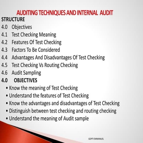 AUDITING TECHNIQUES AND INTERNAL AUDIT notes.pptx