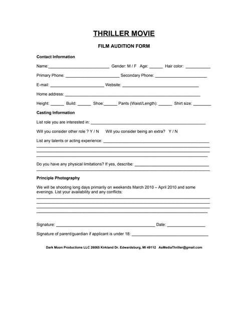 Actors contract | PDF