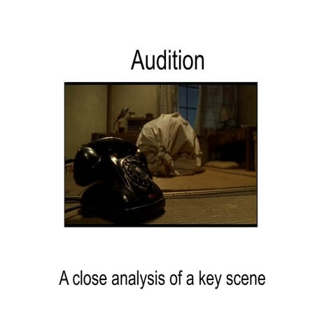 Audition key scene analysis | PDF