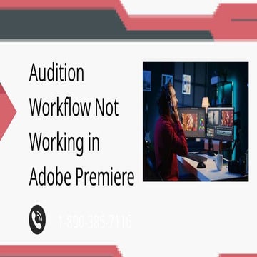 Audition Workflow Not Working In Adobe Premiere | PPT